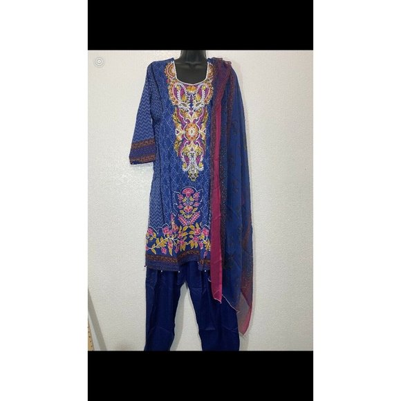 Sana Safinez | Salwars | New Cobalt Inspired Sana Safinaz Salwar ...